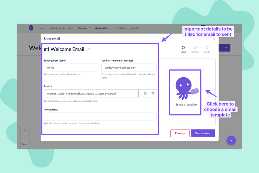 How to create an automated email welcome series | EmailOctopus